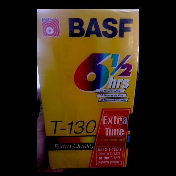 Media | Basf Vhs 3 Pack Sealed | Poshmark